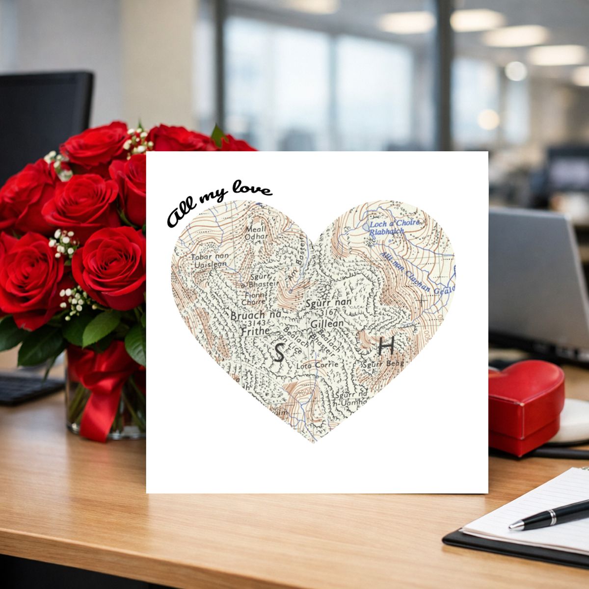 All My Love Greeting Card Atlas and I